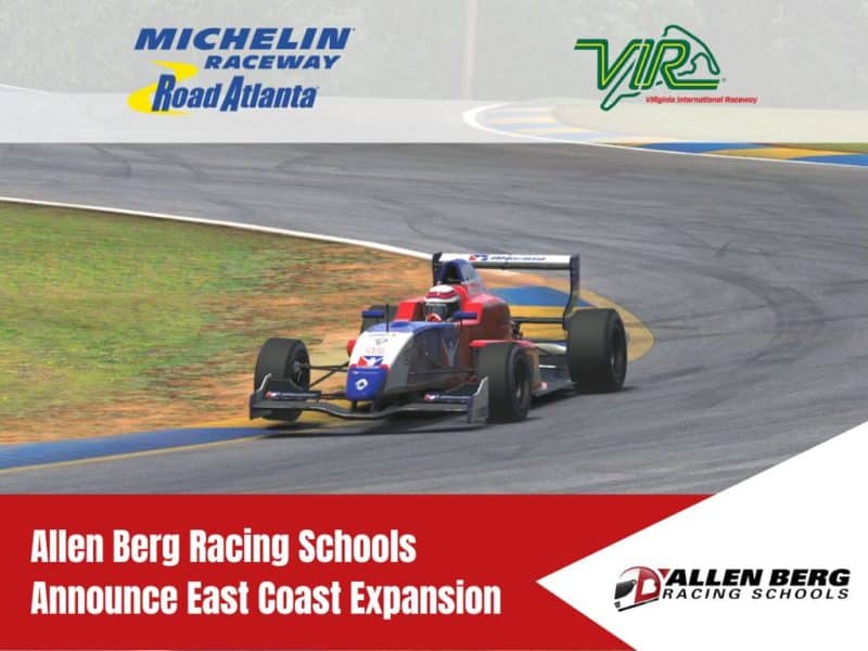 Allen Berg Racing Schools Announce East Coast Expansion